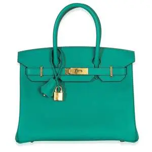 Hermès Vert Jade Epsom Birkin 30 - Green