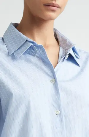RÓHE Double Collar Striped Shirt