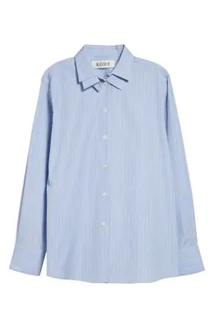 RÓHE Double Collar Striped Shirt