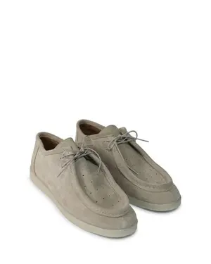 BELLE & BLOOM Heatwave Suede Boat Shoes - Natural