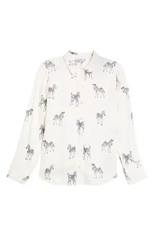Rails Saige Zebra Print Button-up Shirt