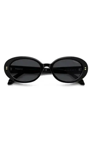 POLAROID 52mm Polarized Sunglasses - Black/grey Pz