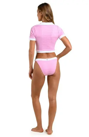 L'Agence Color Block Bikini Bottom - Blush