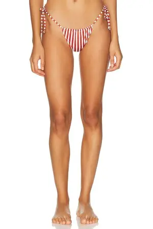 BANANHOT Liri Bikini Bottom - Russet Stripes