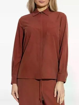 Max Mara Buttoned Pocket Shirt - Brown