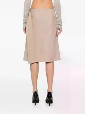 COURREGES Pocket Belted Midi Skirt
