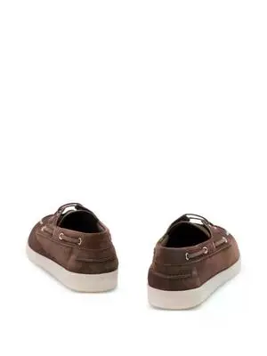 Prada Suede Boat Shoes