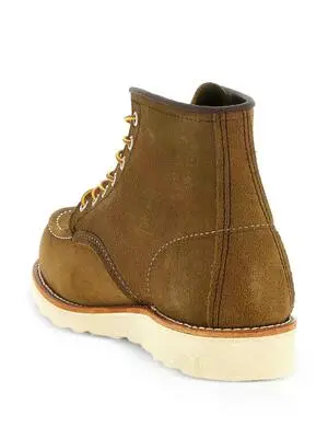 Red Wing Contrasting Stitching Leather Boots - Brown