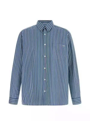 A.p.c. Malo Striped-pattern Chest-pocket Shirt