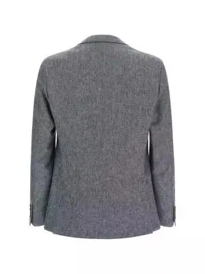 Pal Zileri Chevron-pattern Single-breasted Blazer