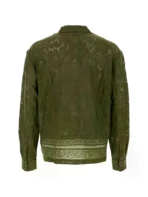 BAZISZT Lace-detail Shirt
