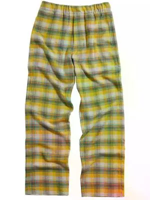 Zegna X The Elder Statesman Silk-cashmere Track Pants - Yellow