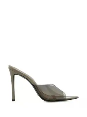 BLACK SUEDE STUDIO Bella Pointed-toe Sandals - Grey