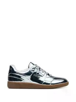 Hide&jack Silver Tone Sneakers For Women