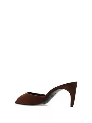 BLACK SUEDE STUDIO Jazz Curved-heel Heeled Sandals