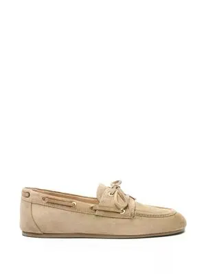 STUART WEITZMAN Tinsley Tie-detail Loafers - Neutrals