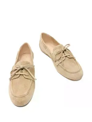 STUART WEITZMAN Tinsley Tie-detail Loafers - Neutrals
