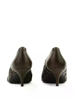 PAUL WARMER Vendome Ruched Strap Pumps