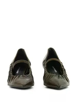 PAUL WARMER Vendome Ruched Strap Pumps