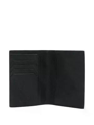 Santoni Leather Wallet - Black