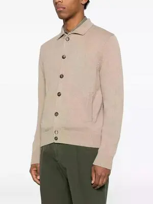 Eleventy Button Cotton Cardigan - Neutrals