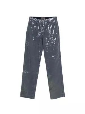 MVP WARDROBE Sequin Embellishment Trousers