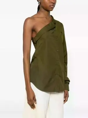 N°21 One-shoulder Embroidered Shirt