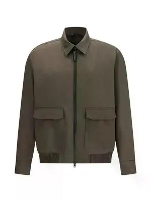 Brioni Long-sleeve Zip Jacket - Green