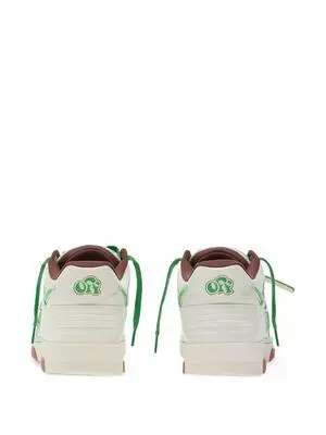 Off-White Arrow-patch Leather Sneakers - Neutrals
