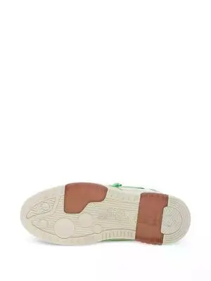 Off-White Arrow-patch Leather Sneakers - Neutrals