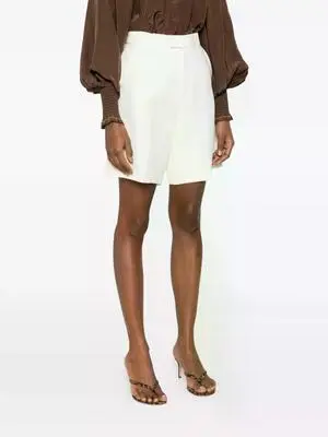 R2W Tailored High-rise Shorts With Belt
