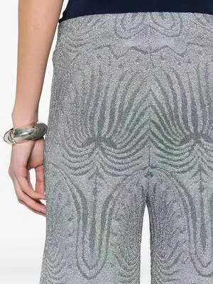 CIRCUS HOTEL Patterned Frayed Trousers