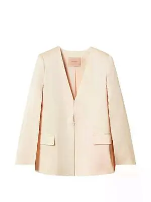 TWINSET Satin Jacket - Neutrals