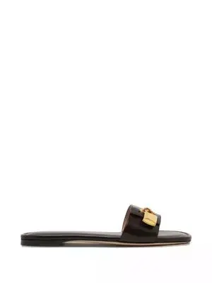 TOM FORD Padlock Detail Sandals - Brown