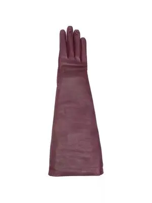 Saint Laurent Lambskin Gloves - Purple