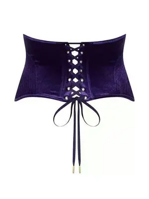 MAISON CLOSE Velvet Waist Cincher - Purple