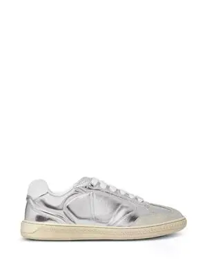 Versace Panelled Metallic Sneakers