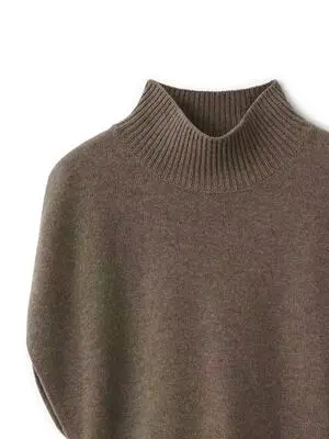 LISA YANG Ribbed Funnel-neck Sweater