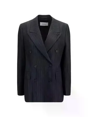 FERRAGAMO Pinstripe Wool Blazer