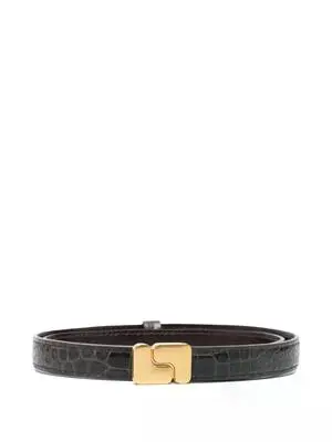 Soeur Mini Ninon Croc-effect Belt - Brown
