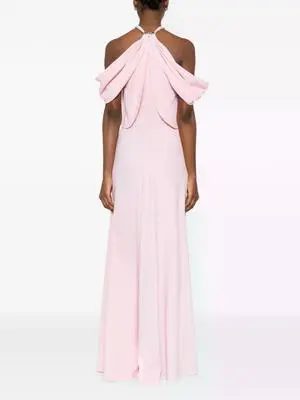Alberta Ferretti Halterneck Maxi Dress