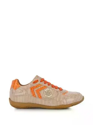 Philipp Plein Cocco Embossed Leather Trainers
