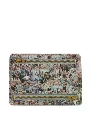 BLESS Faces-print Clutch Bag