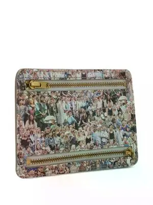 BLESS Faces-print Clutch Bag