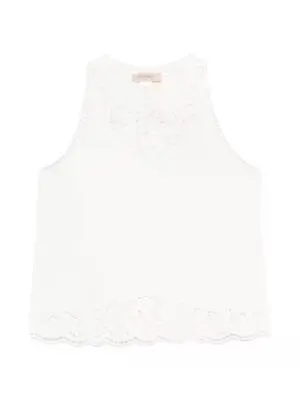 TWINSET Lace Detail Blouse - White