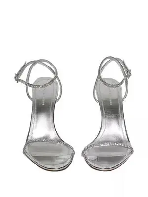 Amina Muaddi Diamante Embellished Sandals