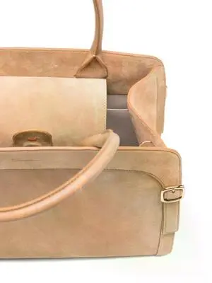 Santoni Suede Tote Bag