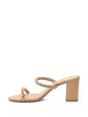 STUART WEITZMAN Soluxe Crystal-chain Strap Sandals