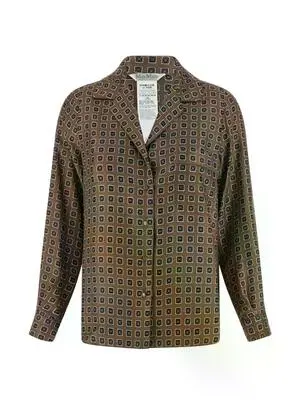 Max Mara Printed Silk Shirt