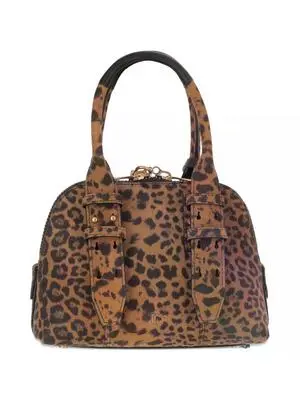 Pinko Mini Leopard-print Padlock Bag